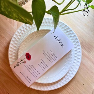 Unique Custom Wedding Menus | Elegant Design | Perfect for Weddings ...
