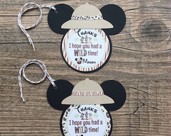Mickey Mouse FIRST BIRTHDAY Favor Tags Thank You Tags Gift | Etsy