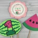 WATERMELON Birthday Centerpieces One in A Melon Birthday Watermelon ...