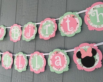 NAME Banner Minnie Mouse Banner Minnie Winter Wonderland | Etsy