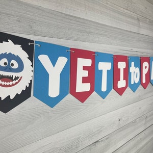 Yeti to Party Banner - Yeti Birthday - Christmas Yeti Banner ...