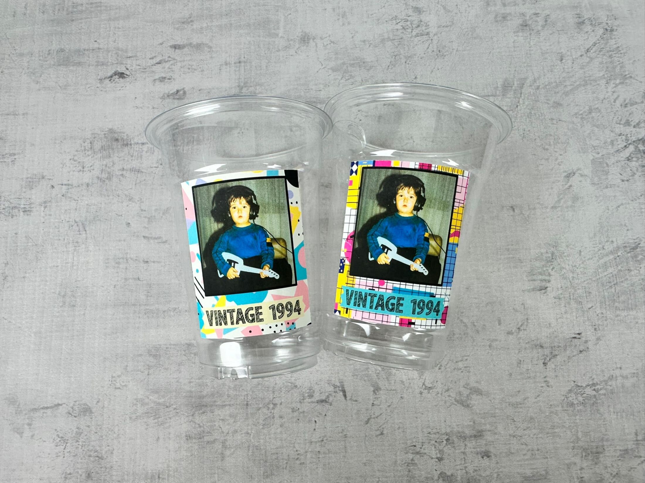 1990's Party Cups - Vintage 1994 - 30th Birthday Photo Cups - 1990's ...