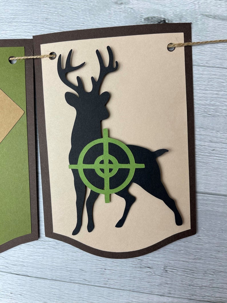 Deer Hunting Birthday Banner Hunting Party Decorations | Etsy
