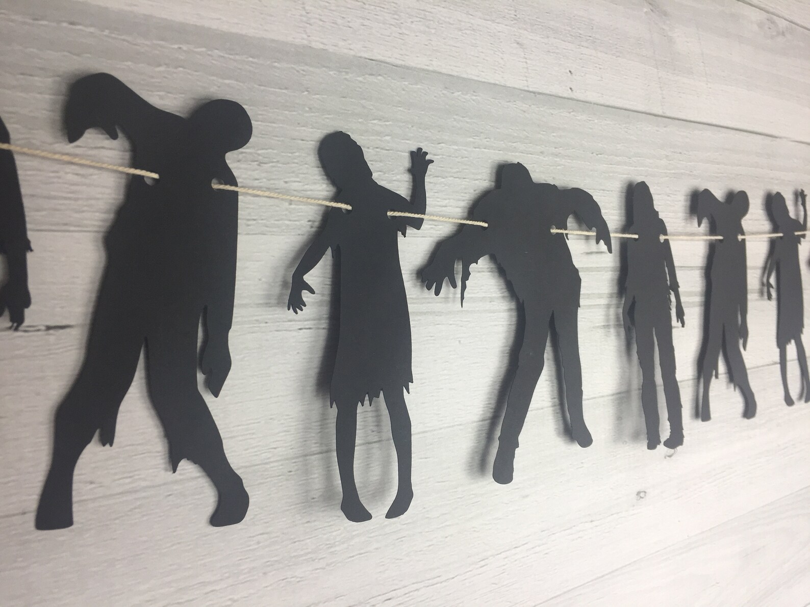 Zombie Garland Zombie Banner Halloween Zombies Halloween - Etsy