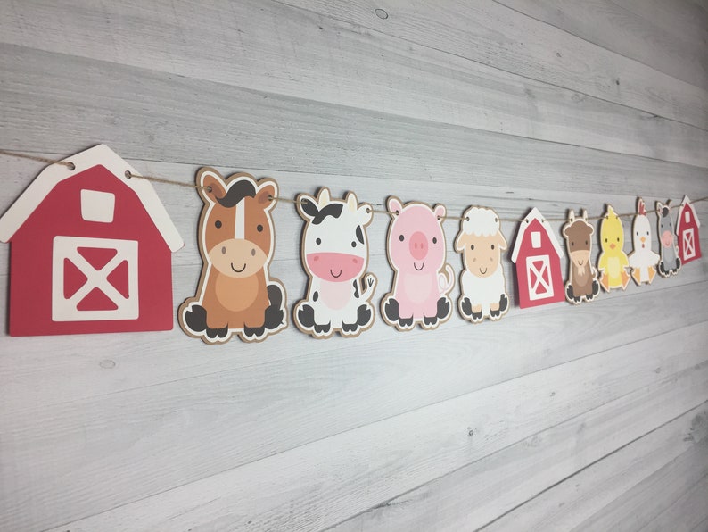 Farm Animals Garland - Barn Garland - Barn Animals Banner - Barn ...