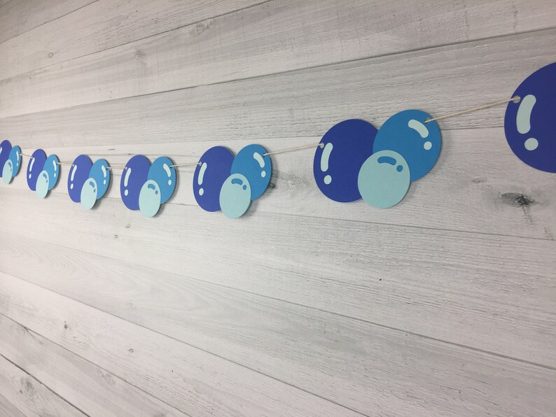 Bubbles Garland - Bubble Birthday - Boy Bubble Party - Ocean Bubbles ...