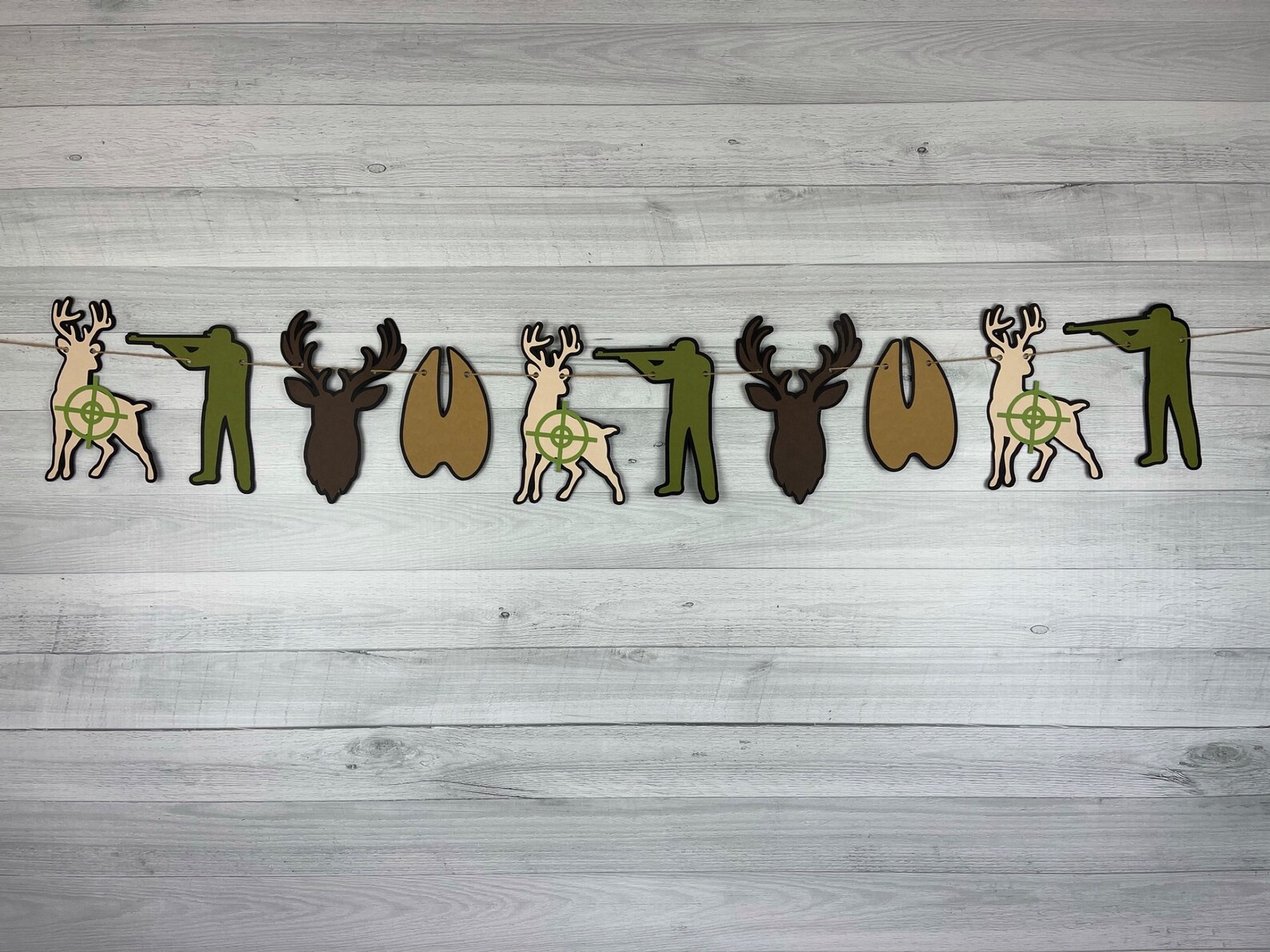 Deer Hunting Garland Hunter Birthday Hunting Banner Camo - Etsy