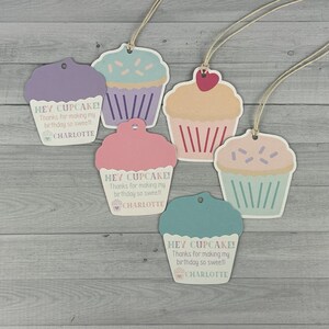 Cupcake Favor Tags - Cupcake Birthday - Cupcake Party Tags - Cute as A ...