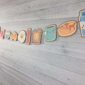 Breakfast Food Garland - Breakfast Banner - Breakfast Birthday - Rise ...