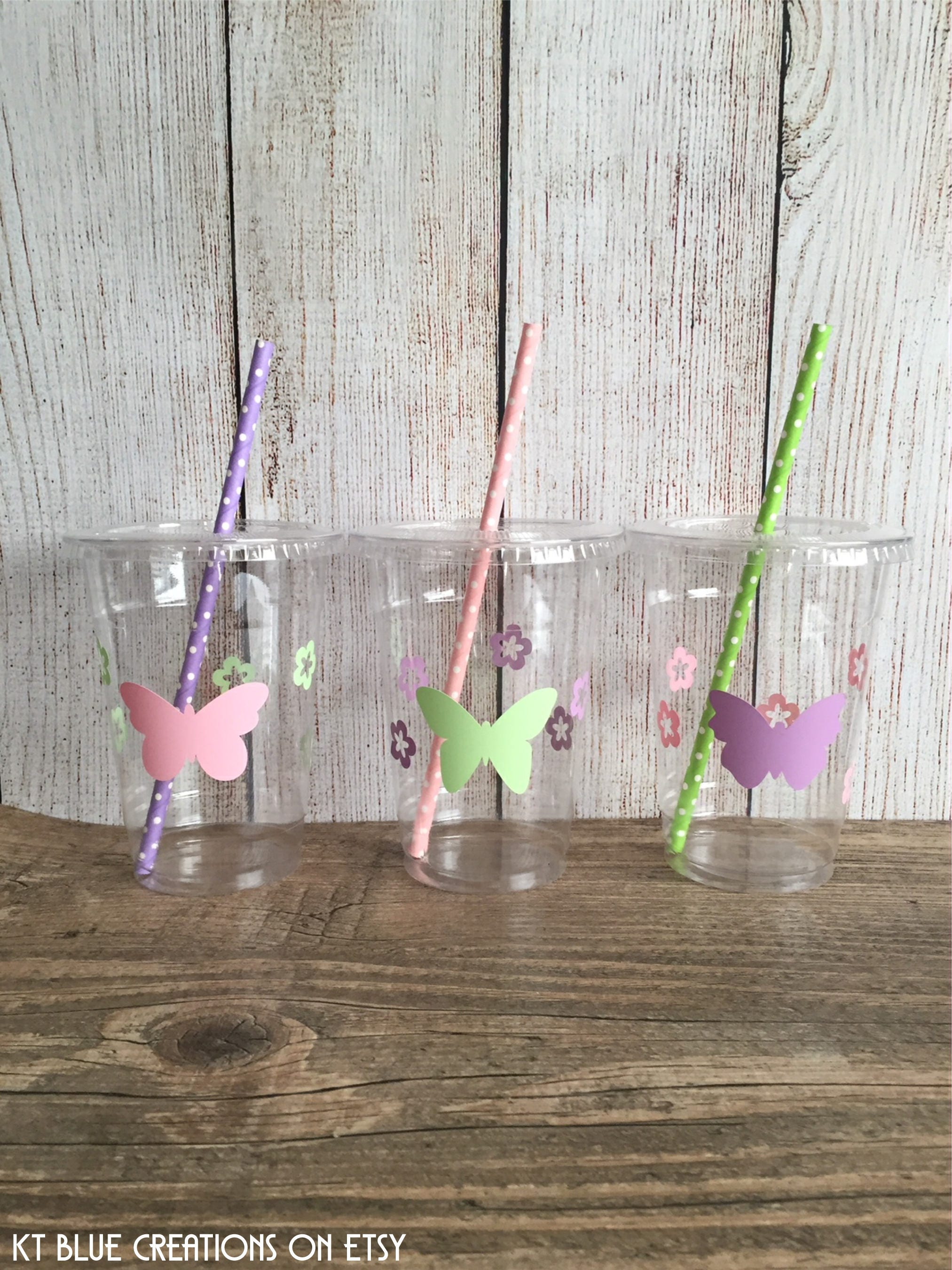 Butterfly Party Cups Garden Party Spring Birthday | Etsy
