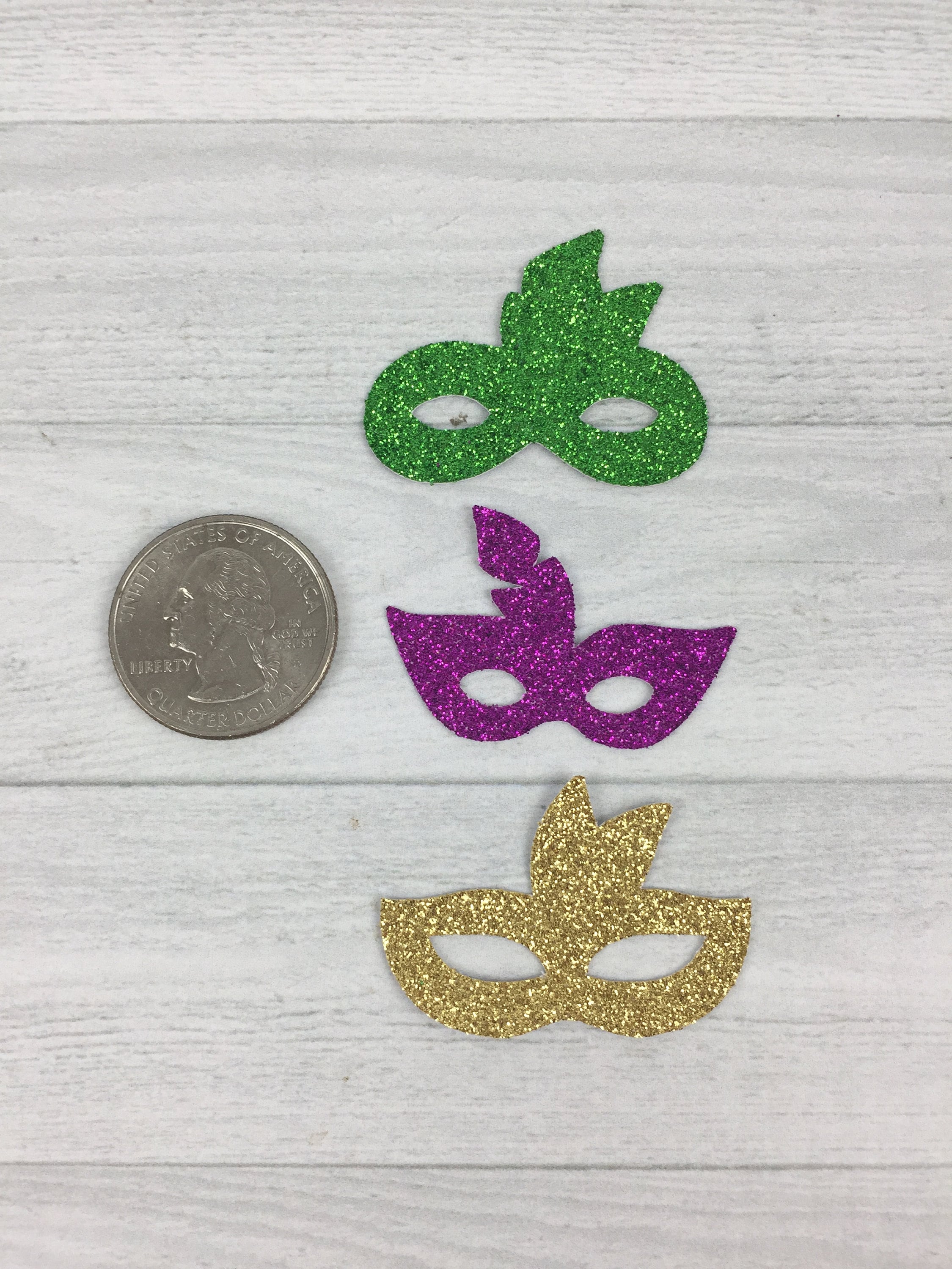 Masquerade Mask Confetti - Mardi Gras Party - Mask Confetti - Mask Die ...