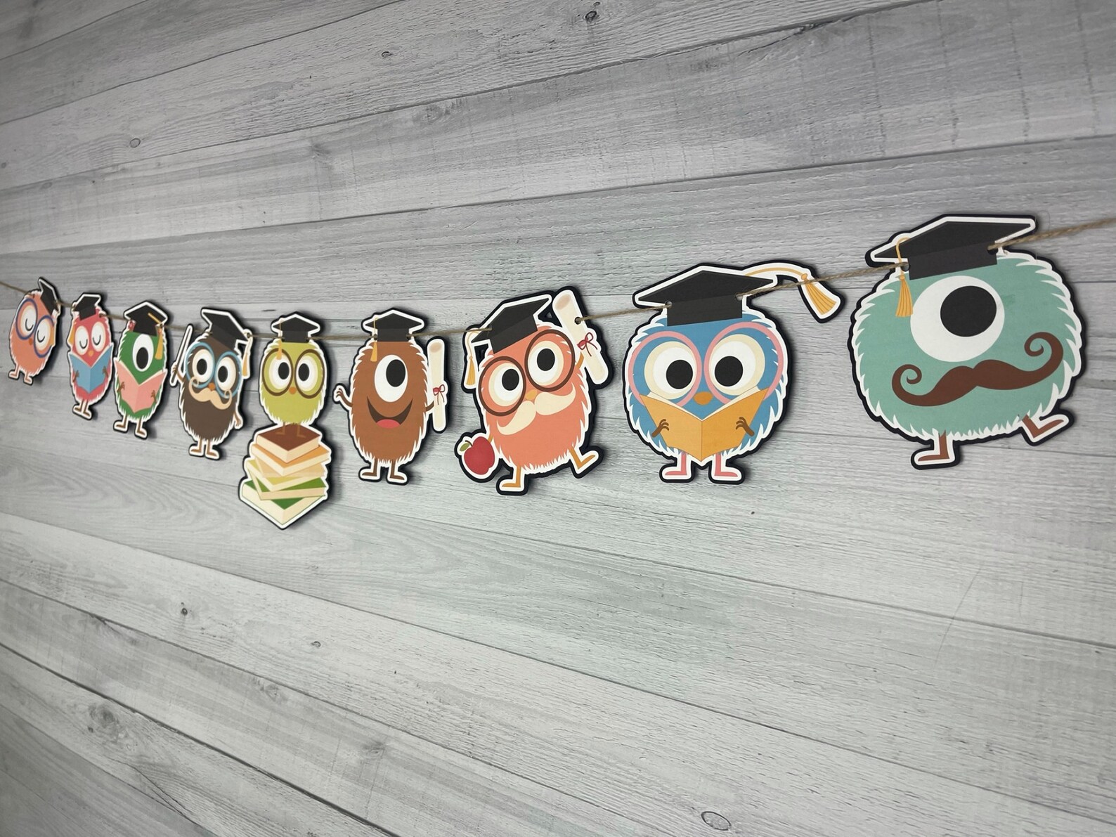 Cute Monster Graduation Garland Elementary School Grad 1st - Etsy