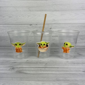 Baby Alien Party Cups - Space Alien Party Cups - Baby Alien Birthday ...
