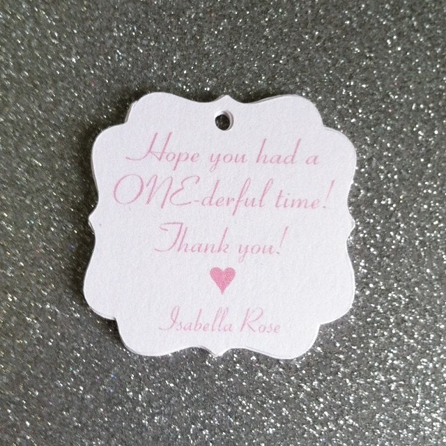 FIRST Birthday Tags Onederful Birthday Tags 1st Birthday | Etsy