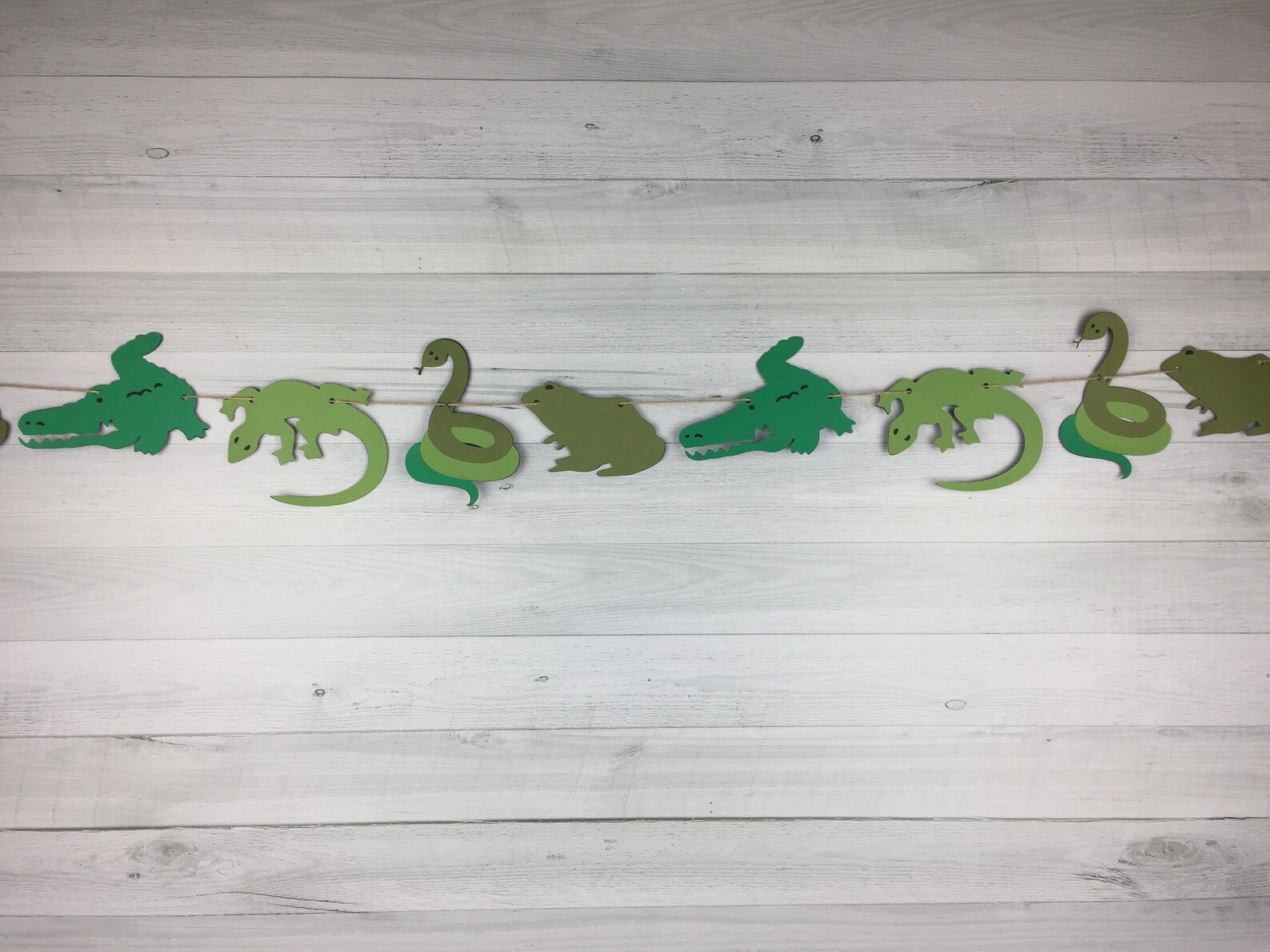 Reptile Garland - Reptile Party - Reptile Banner - Lizard, Alligator ...