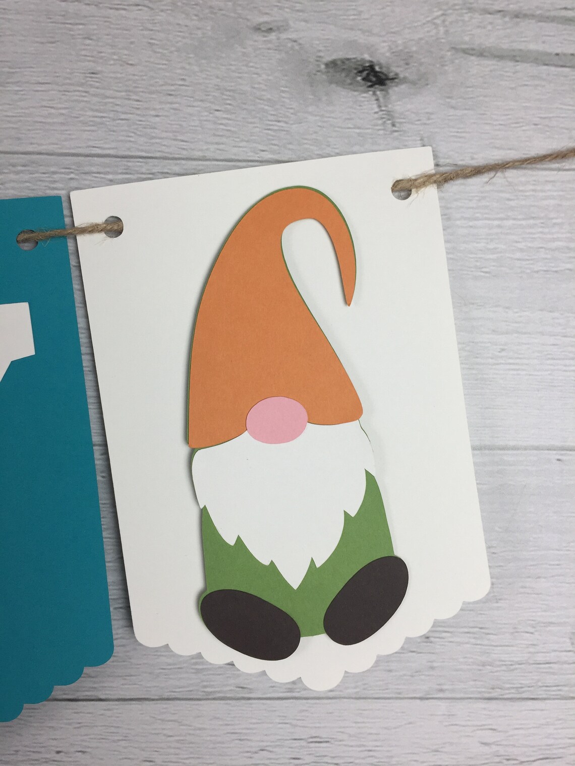 Gnome Birthday Banner Cute Gnomes Gnome Birthday Party | Etsy