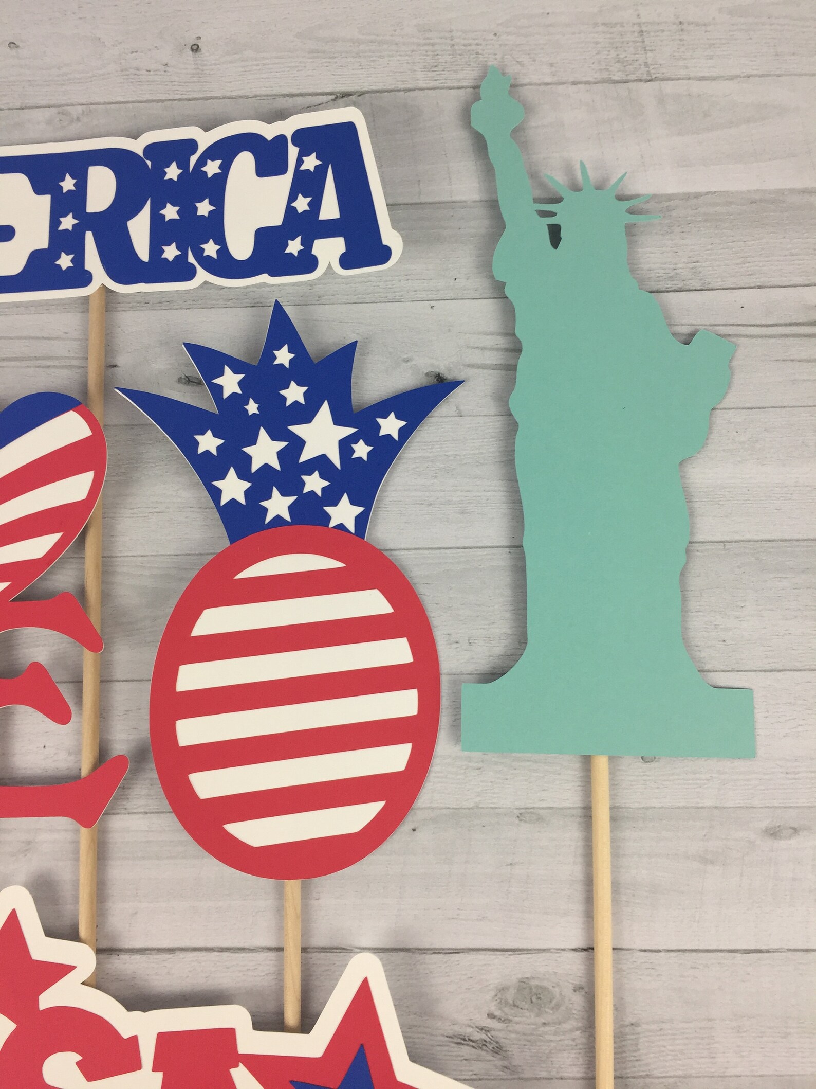 4th of July Photo Props America Photo Props Photobooth | Etsy