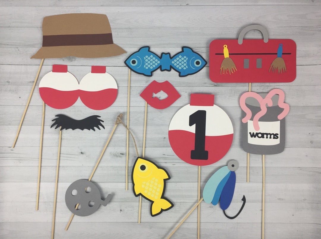 FISHING Photo Props - Fishing Birthday Props - 1st Birthday Props ...