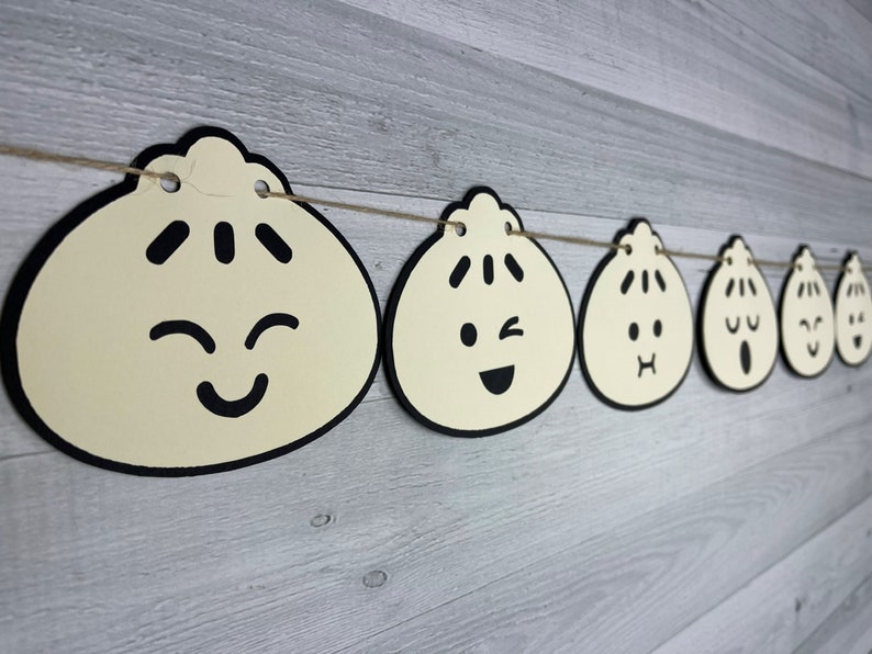 Dumpling Garland - Dumpling Birthday - Dim Sum Garland- Kawaii Asian ...