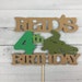 Reptile Birthday Cake Topper - Alligator Cake Topper With Name & Age ...