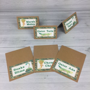Reptile Food Tent Labels - Buffet Labels - Reptile Tent Cards - Reptile ...