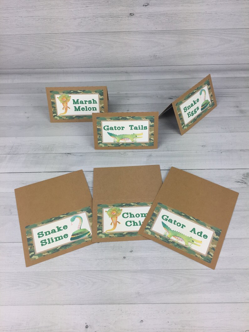 Reptile Food Tent Labels Buffet Labels Reptile Tent Cards - Etsy