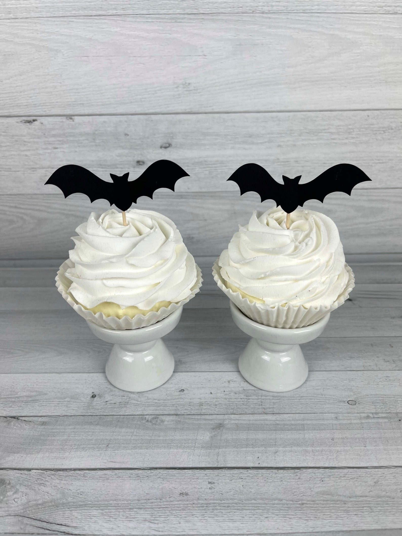 BAT Cupcake Toppers Halloween Cupcake Picks Food Picks | Etsy