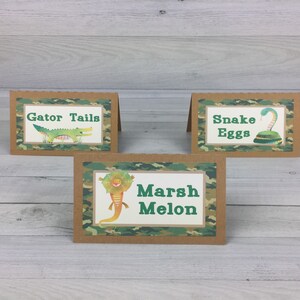 Reptile Food Tent Labels - Buffet Labels - Reptile Tent Cards - Reptile ...