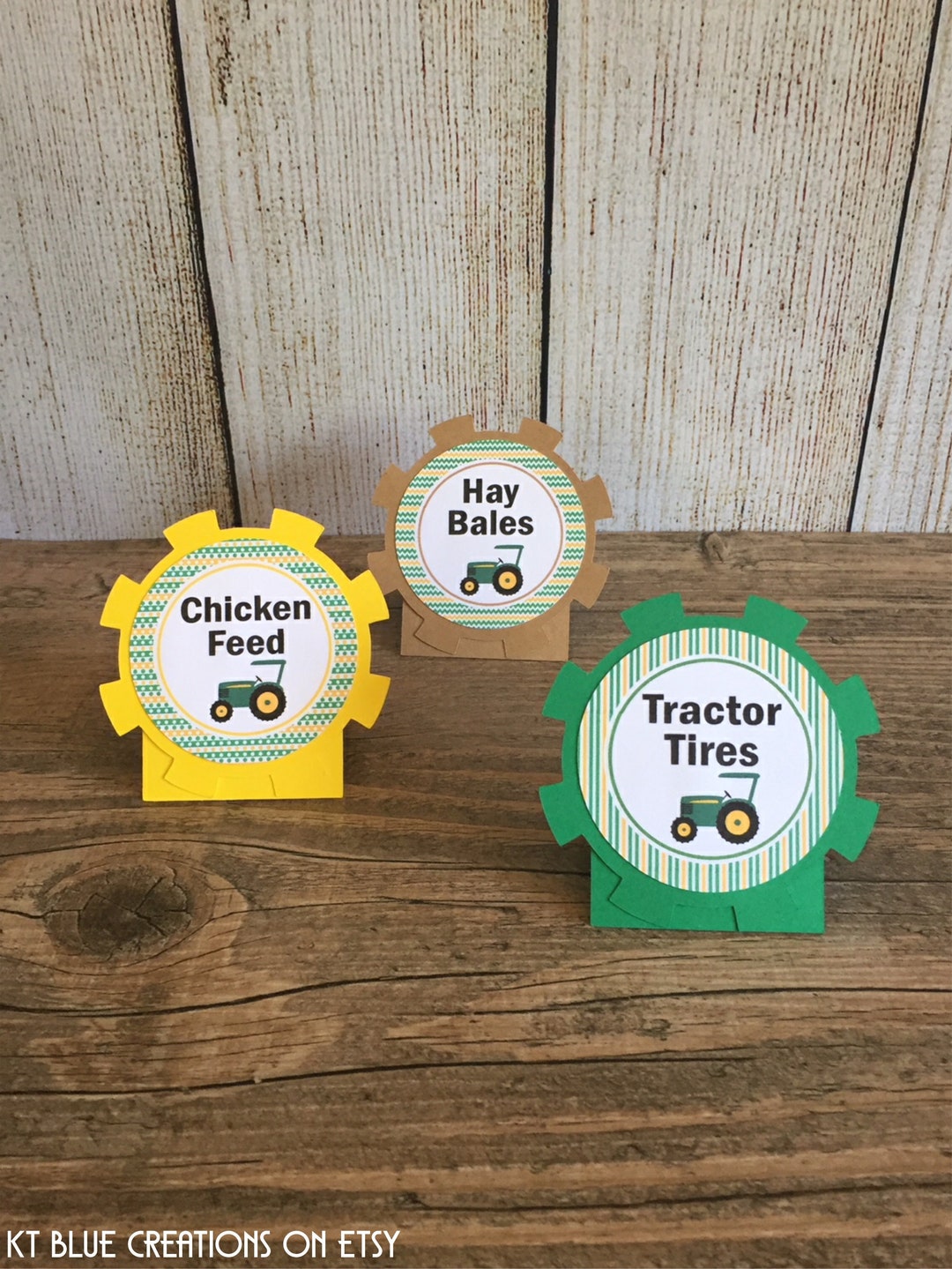 Tractor Food Tent Cards - Tractor Birthday, Farm Party - Buffet Labels ...