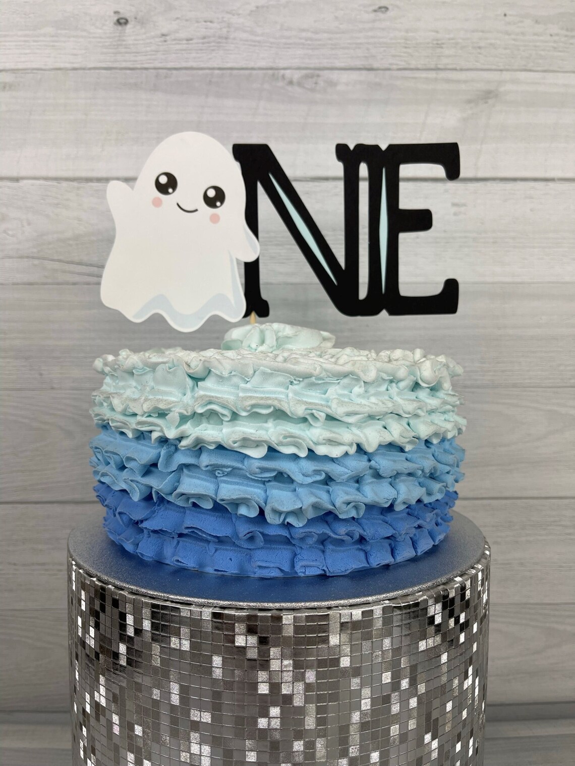 Spooky One Cake Topper Ghost Birthday Boy Birthday Cake - Etsy