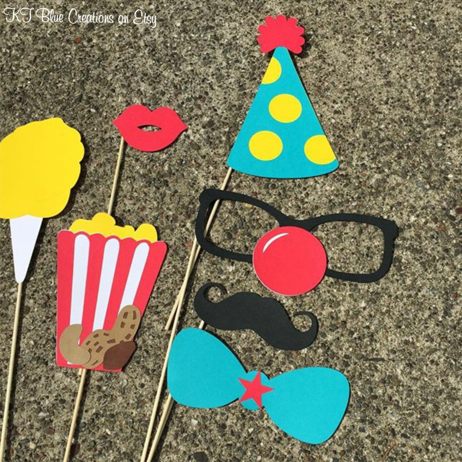 Circus Birthday Photo Props circus Party Props Carnival - Etsy