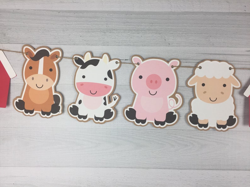Farm Animals Garland - Barn Garland - Barn Animals Banner - Barn ...