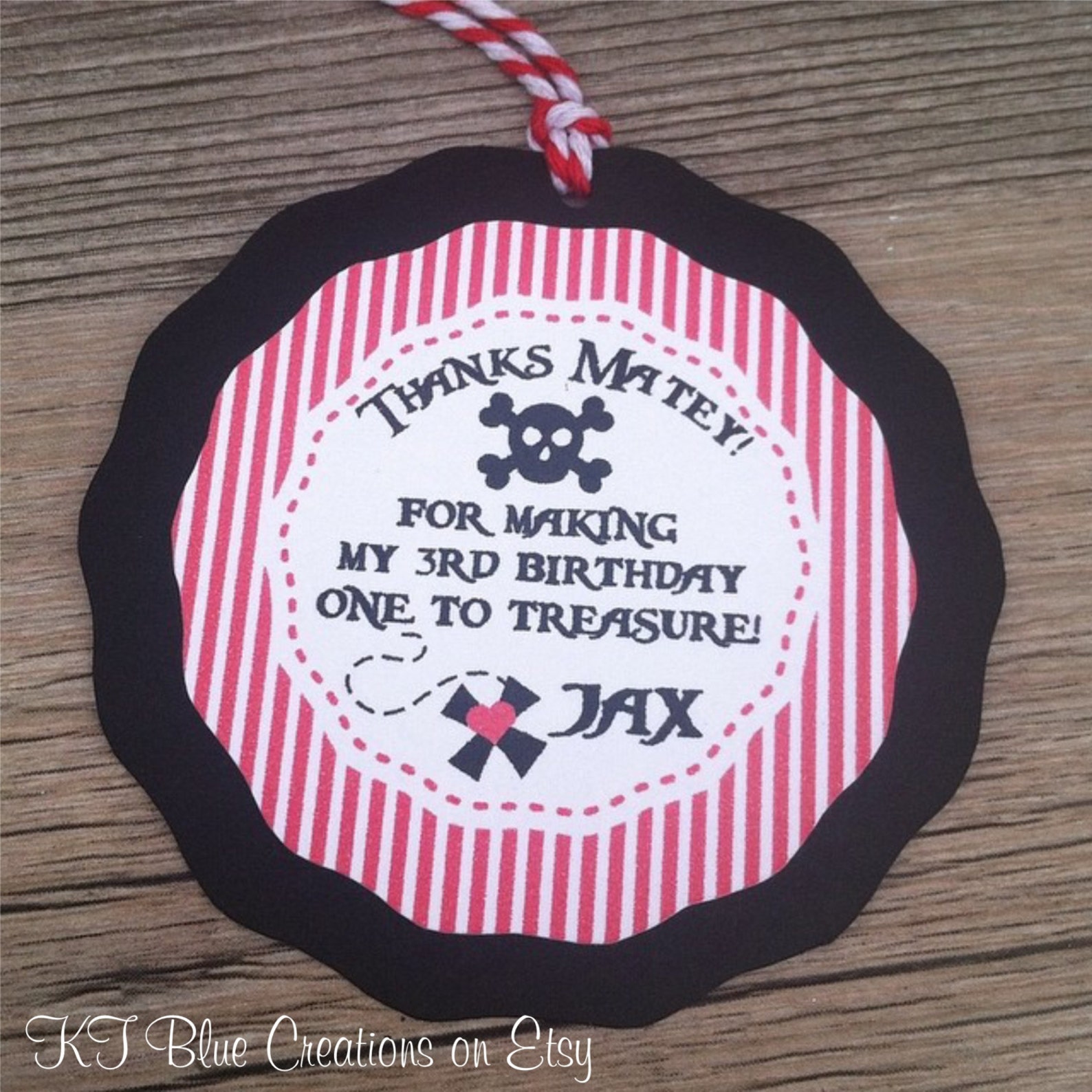 Pirate Favor Tags Pirate Birthday Pirate Party Tags - Etsy