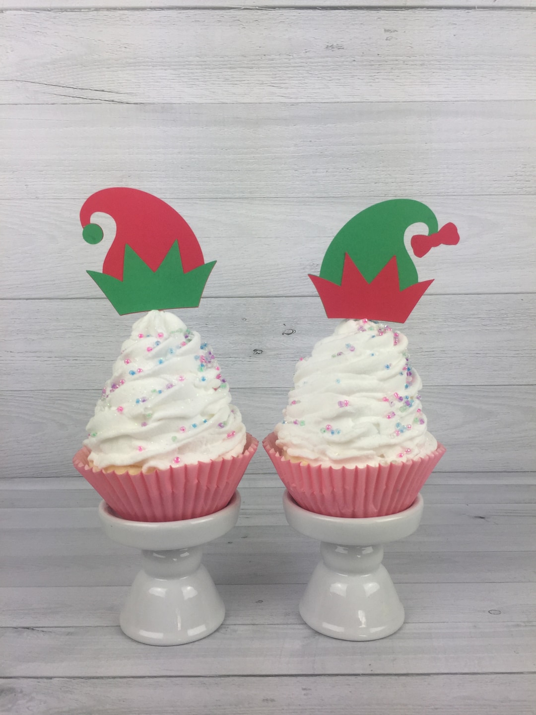 ELF Cupcake Toppers - Elf Gender Reveal Cupcake Toppers - What the Elf ...