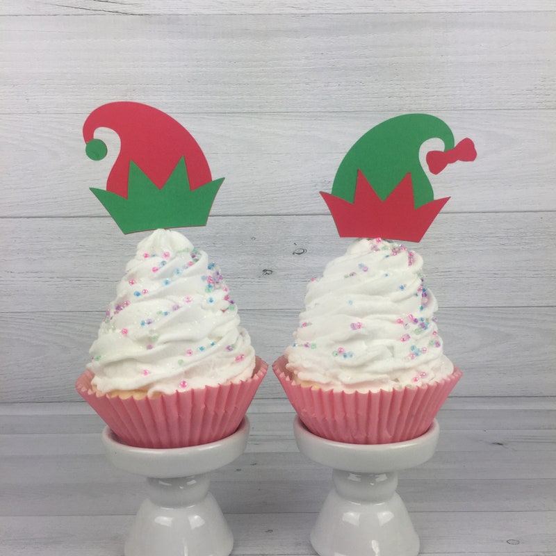 Elf Cupcake Toppers - Etsy