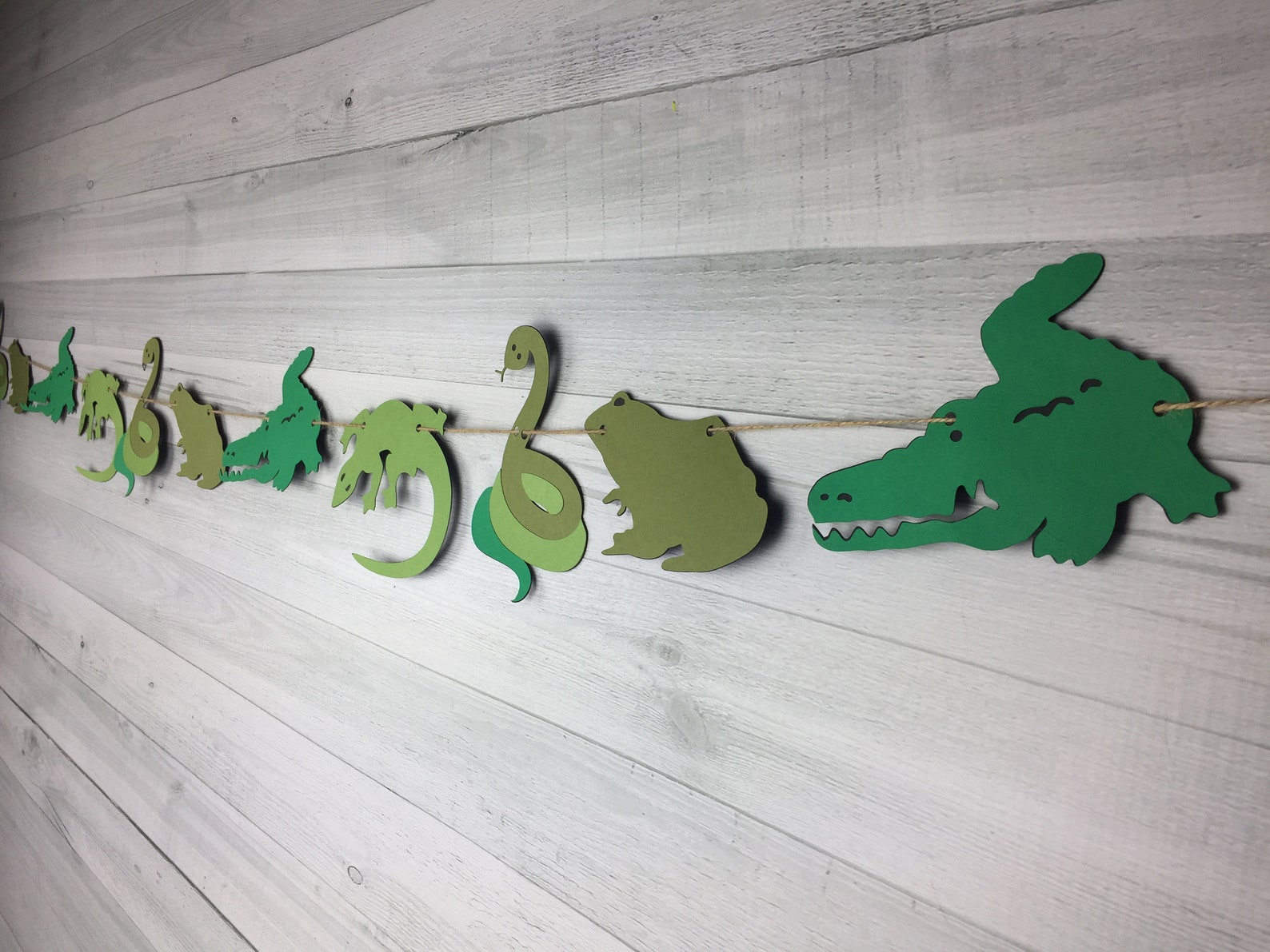 Reptile Garland - Reptile Party - Reptile Banner - Lizard, Alligator ...