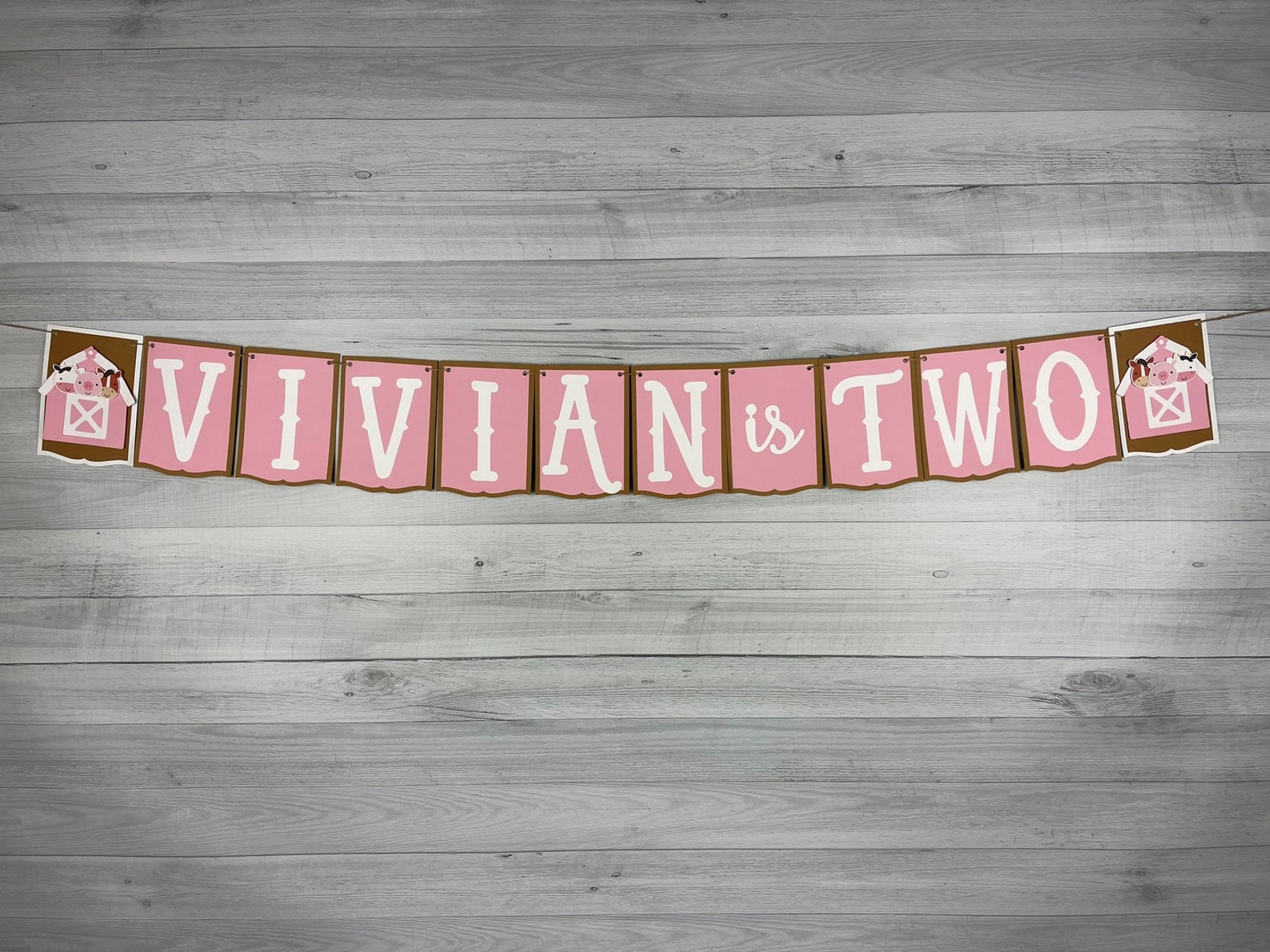 Barn Name Banner Name & Age Farm Banner Farm Birthday - Etsy