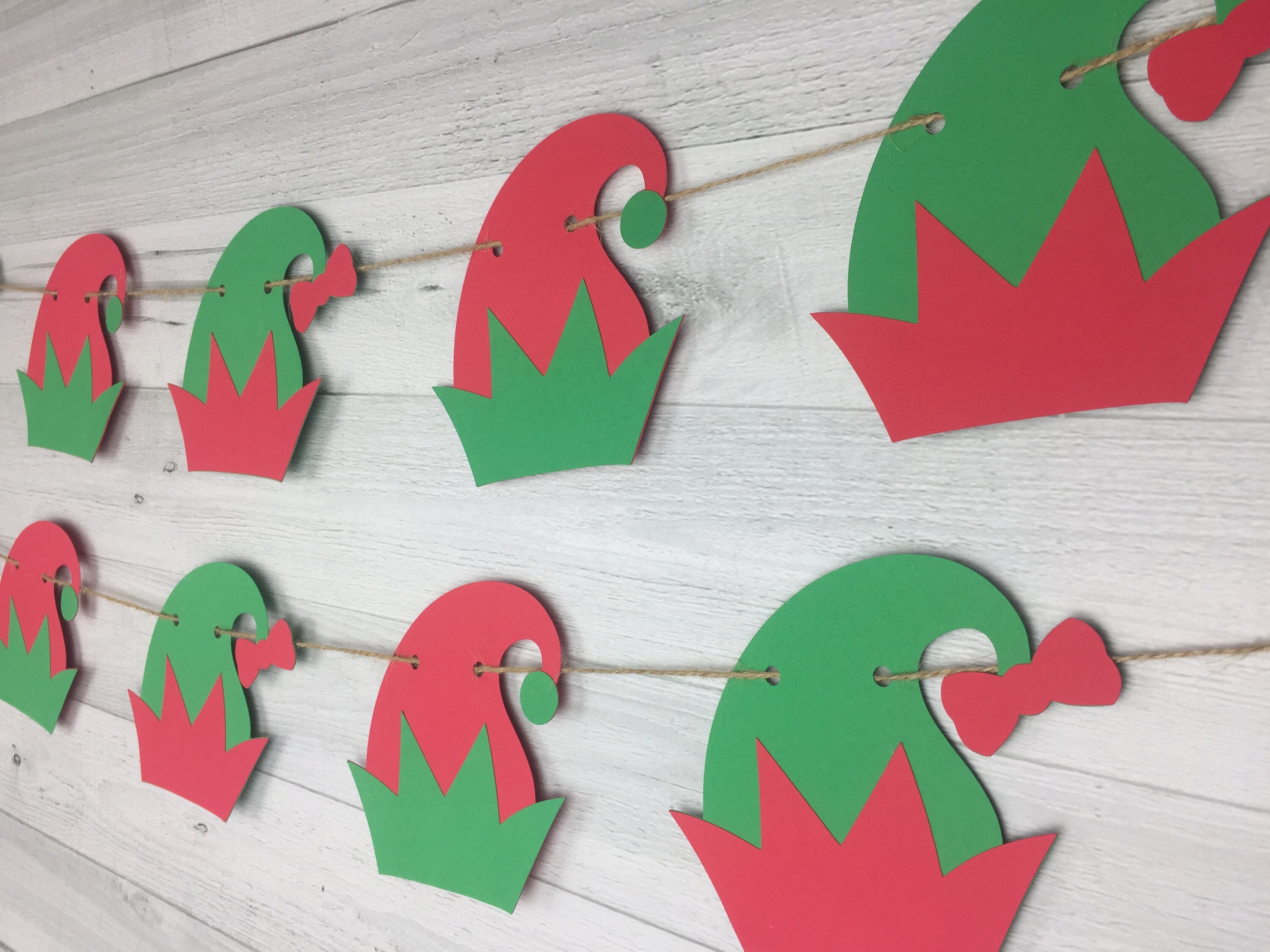 ELF Gender Reveal Garland Christmas Baby Shower Elf Baby - Etsy
