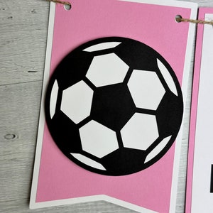 Soccer Birthday Banner - Girls Soccer Party Decorations - Soccer Team ...