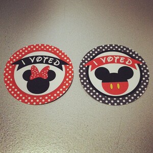 Mickey & Minnie Gender Reveal Shower - Gender Reveal Voting Ballots and ...