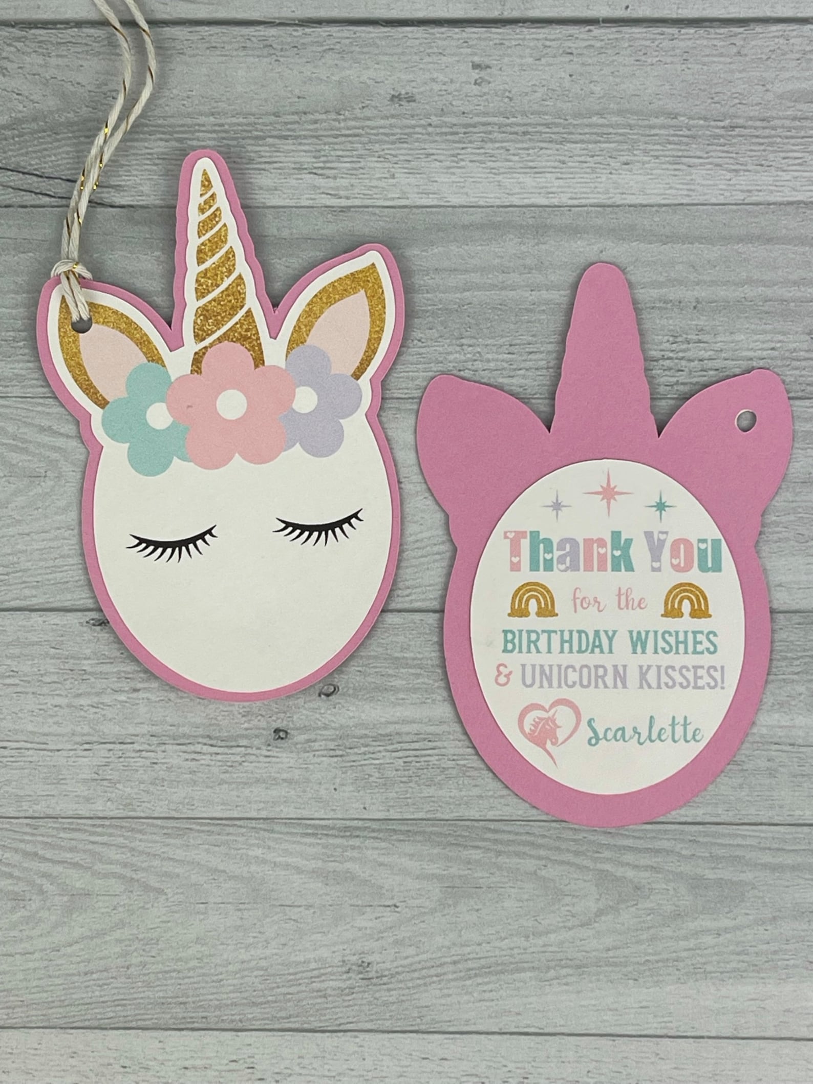 Unicorn Favor Tags - Unicorn Birthday - Unicorn Face Favor Tags ...