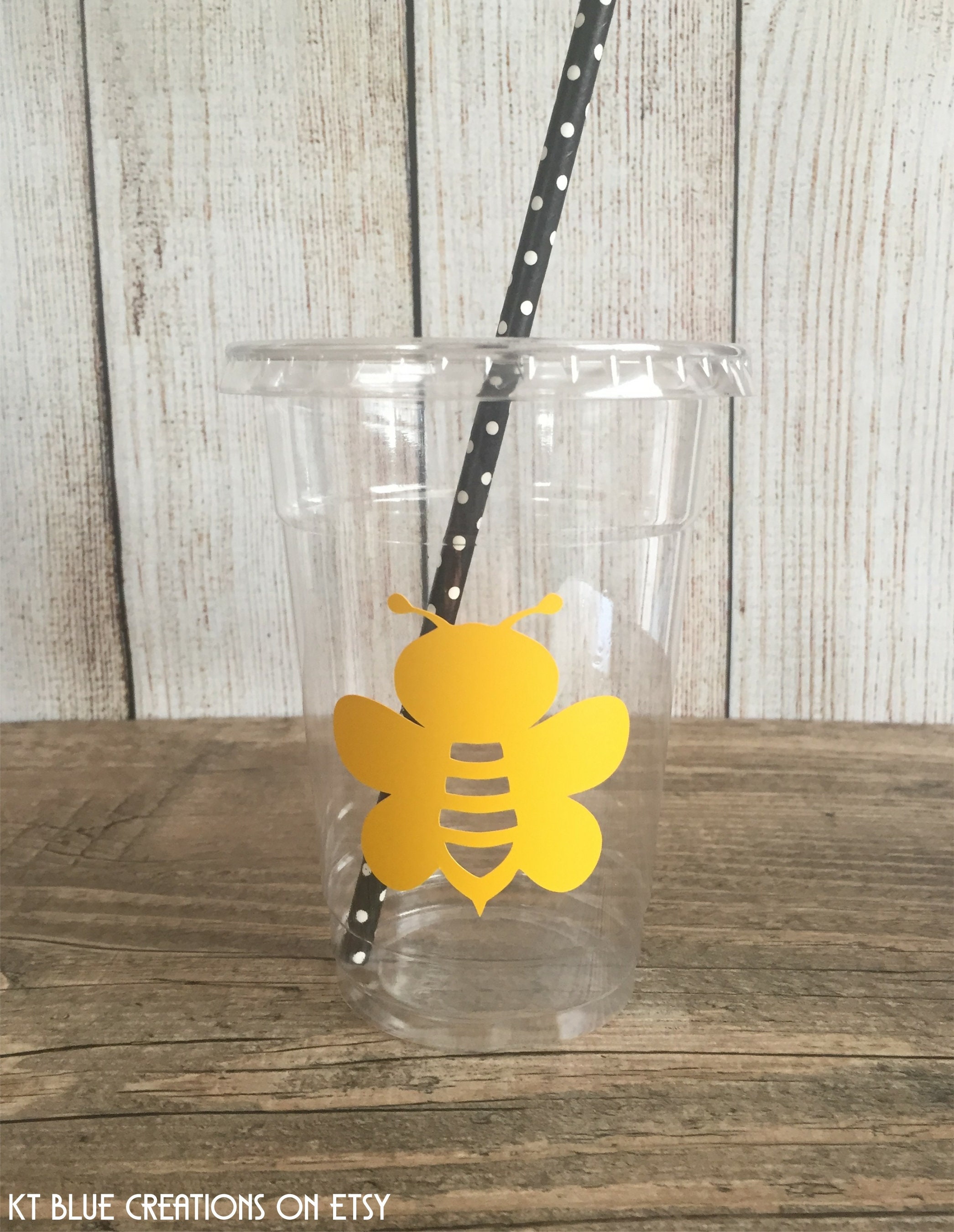 Bumble Bee Party Cups Bee Birthday Bee Baby Shower | Etsy
