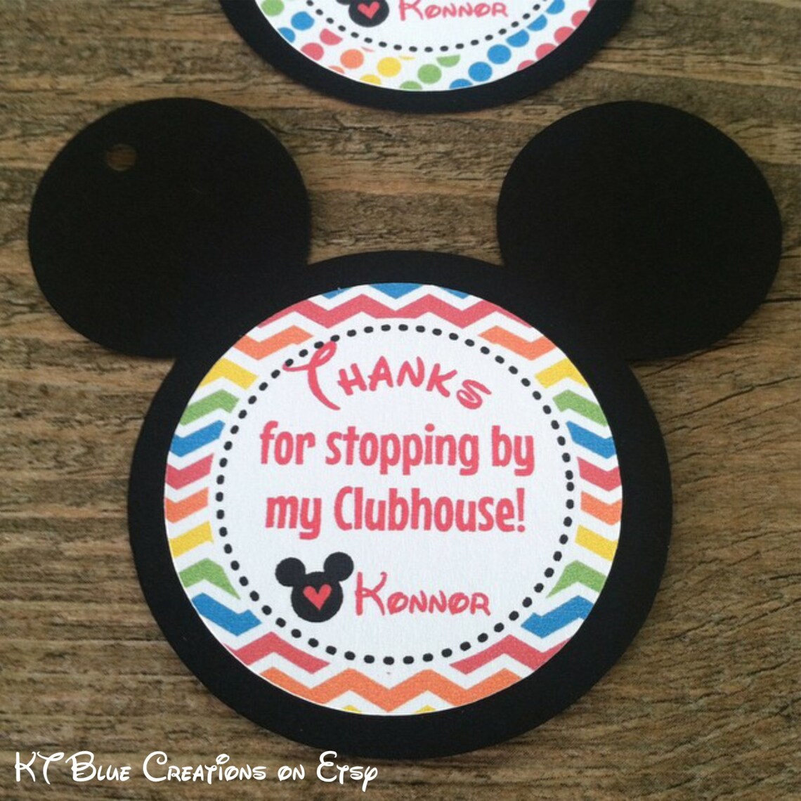 Mickey Mouse Clubhouse Favor Tags, Thank You Tags, Gift Tags ...