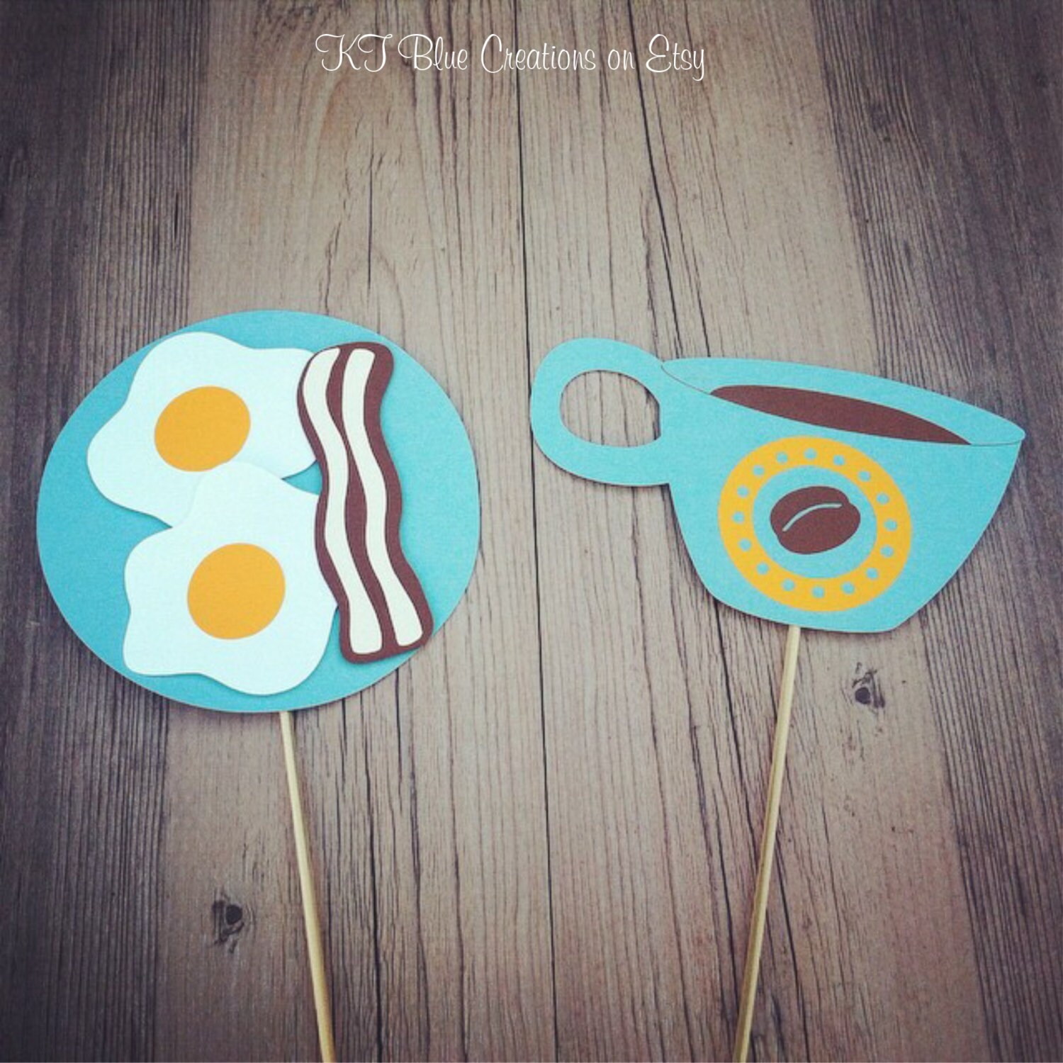 7-piece Breakfast Photo Props Eggs Coffee & Bacon - Etsy