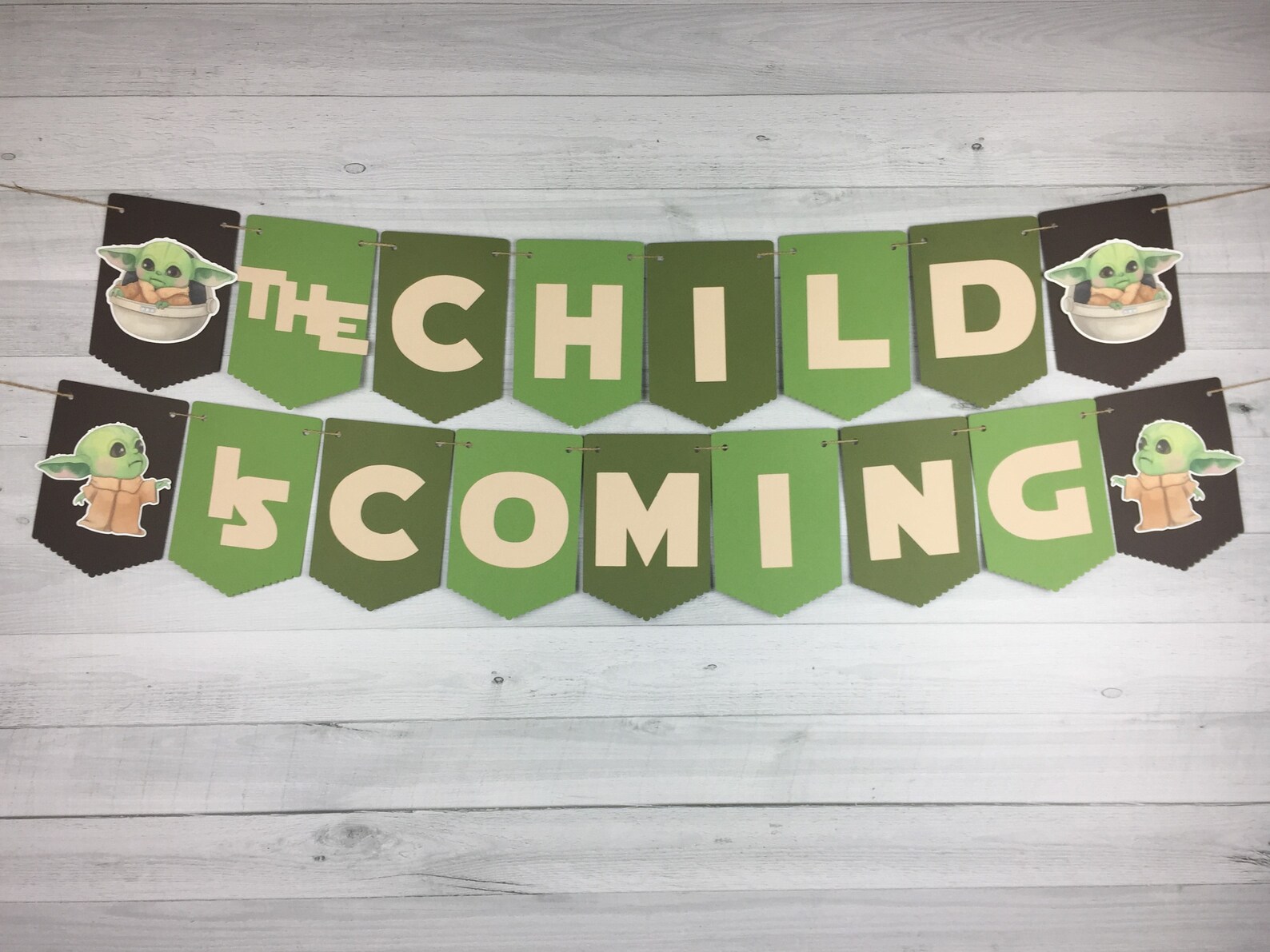 Baby Alien Baby Shower Banner the Child is Coming Banner the Child Baby ...