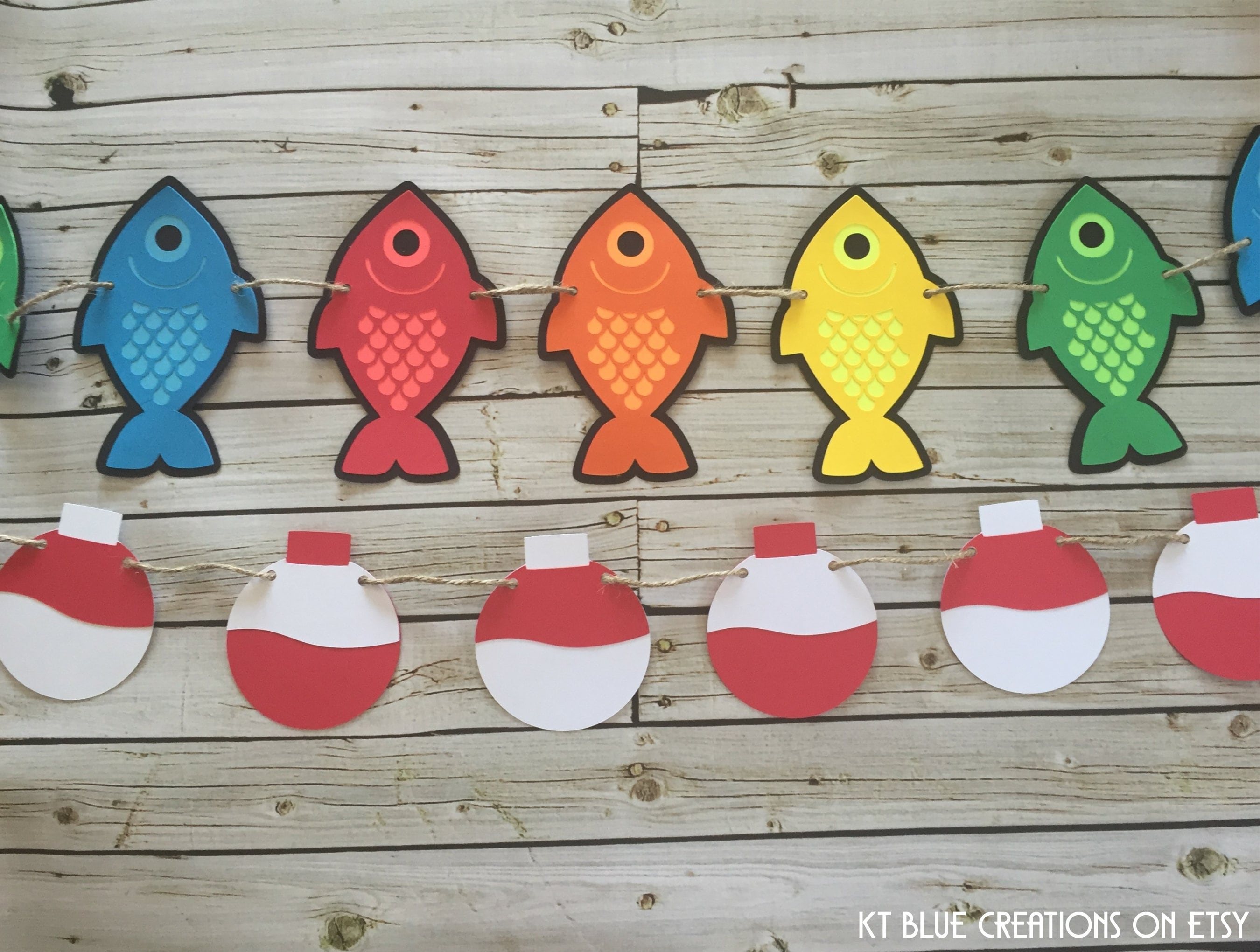 FISHING Garland Rainbow Fish Garland Fishing Bobber - Etsy Singapore