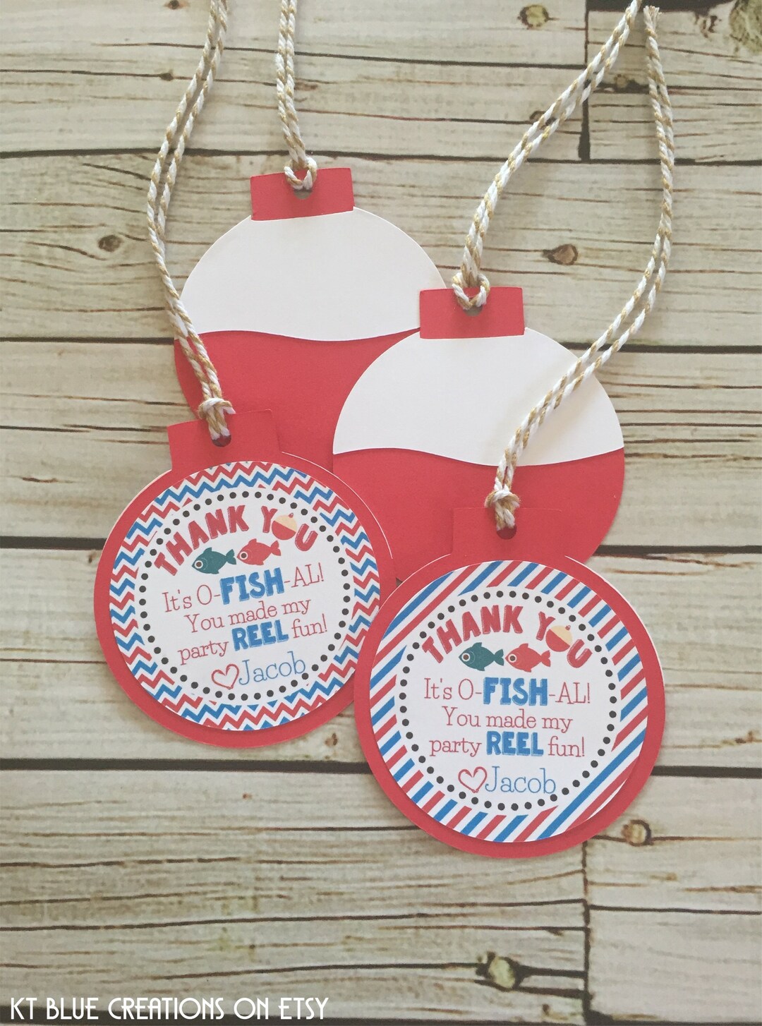 FISHING Birthday Favor Tags - Fishing Birthday Tags - Fishing Favor ...