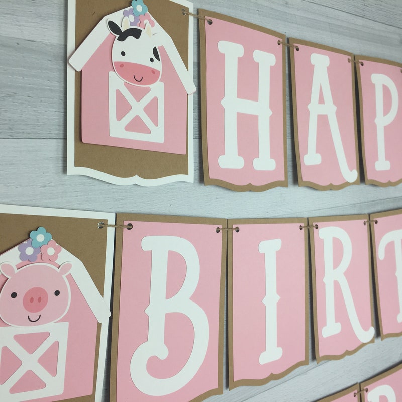 Farm Birthday Banner - Etsy