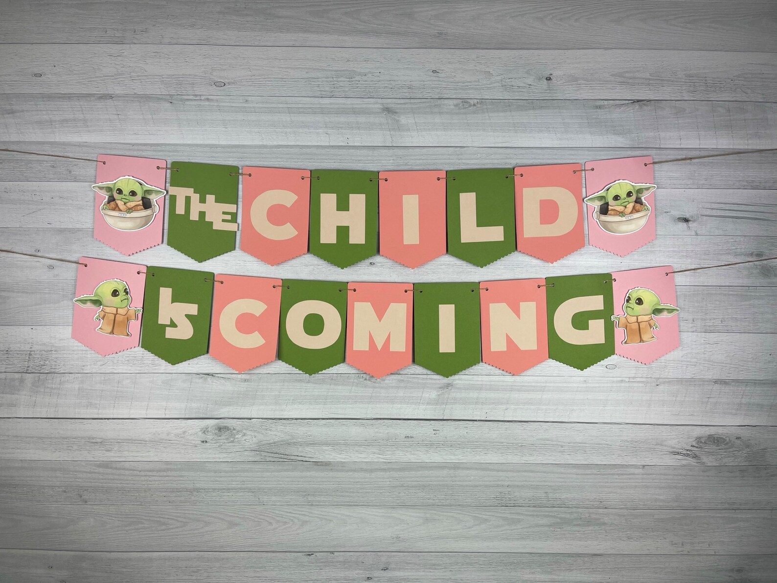 Girl Baby Alien Baby Shower Banner the Child is Coming Banner the Child ...