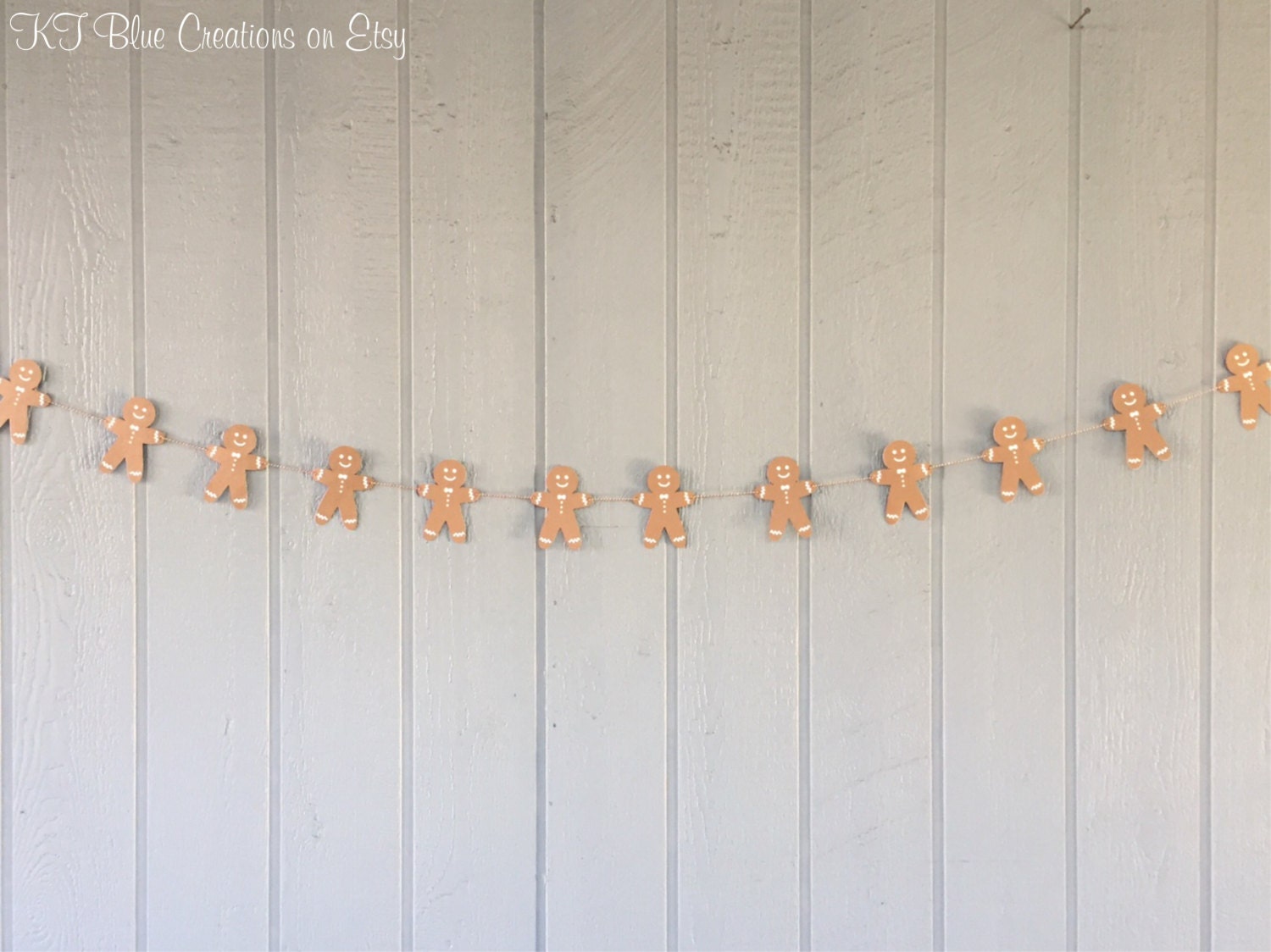 Gingerbread Cookie Garland Holiday Cookie Banner Gingerbread | Etsy